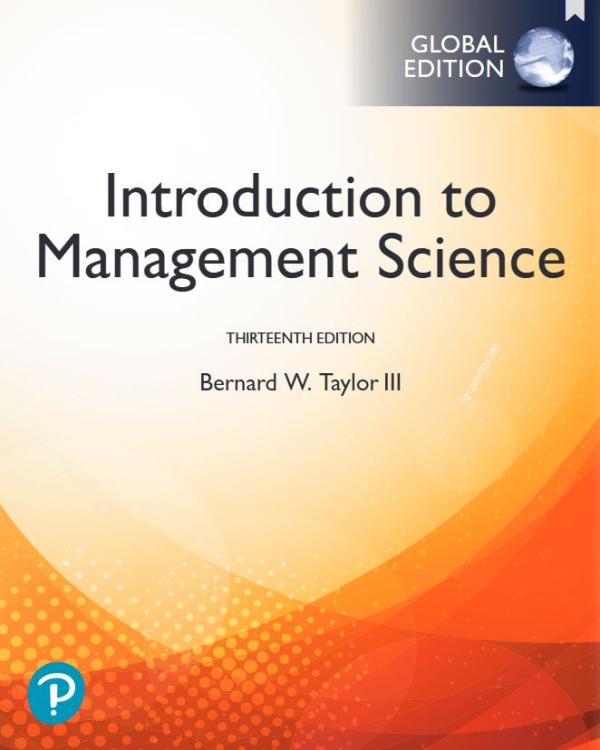 Ingebook - INTRODUCTION TO MANAGEMENT SCIENCE 13ED